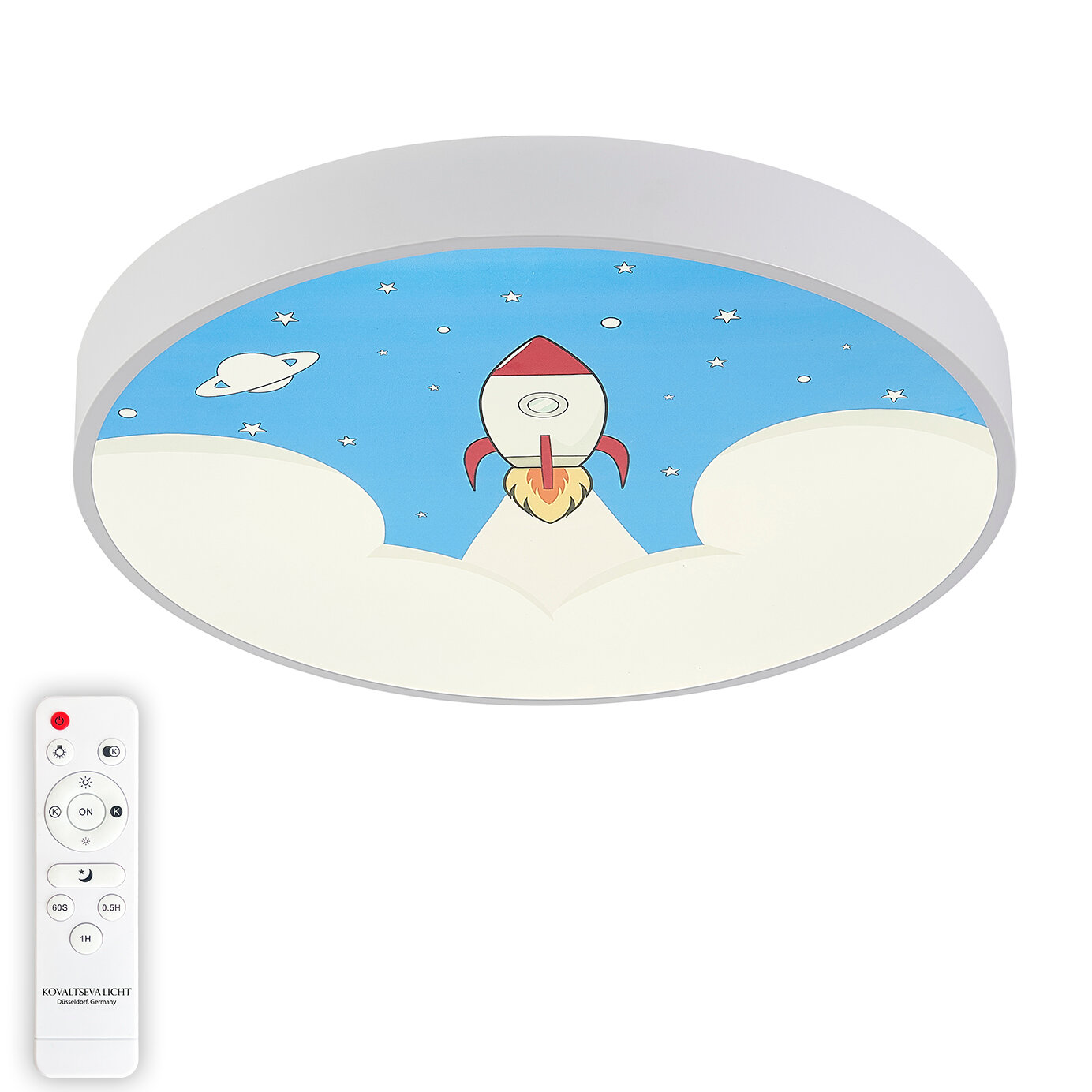 Люстра потолочная Natali Kovaltseva INNOVATION STYLE 83123 Kids 100Вт Белый 3000 / 4300 / 6500К