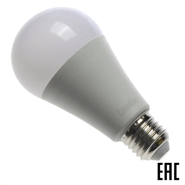 Лампа 20Вт LED20-A65/865/E27 220B 1870Лм 6500K светодиодная груша дневной свет (Camelion) (2 шт. в комплекте)