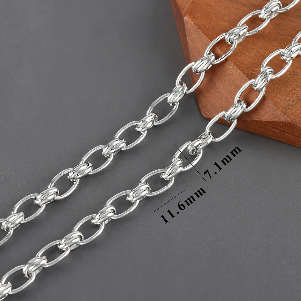Цепочка серебряного цвета для украшений C265