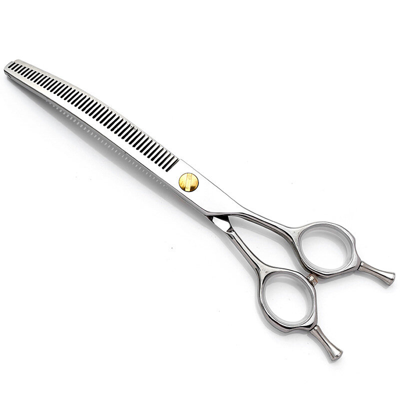 Ножницы для стрижки JIUYPAY, для собак, нержавеющая сталь, изогнутые