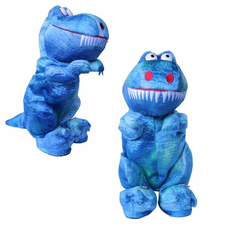 Мягкая игрушка интерактивная динозаврик говорящий для ребенка синий