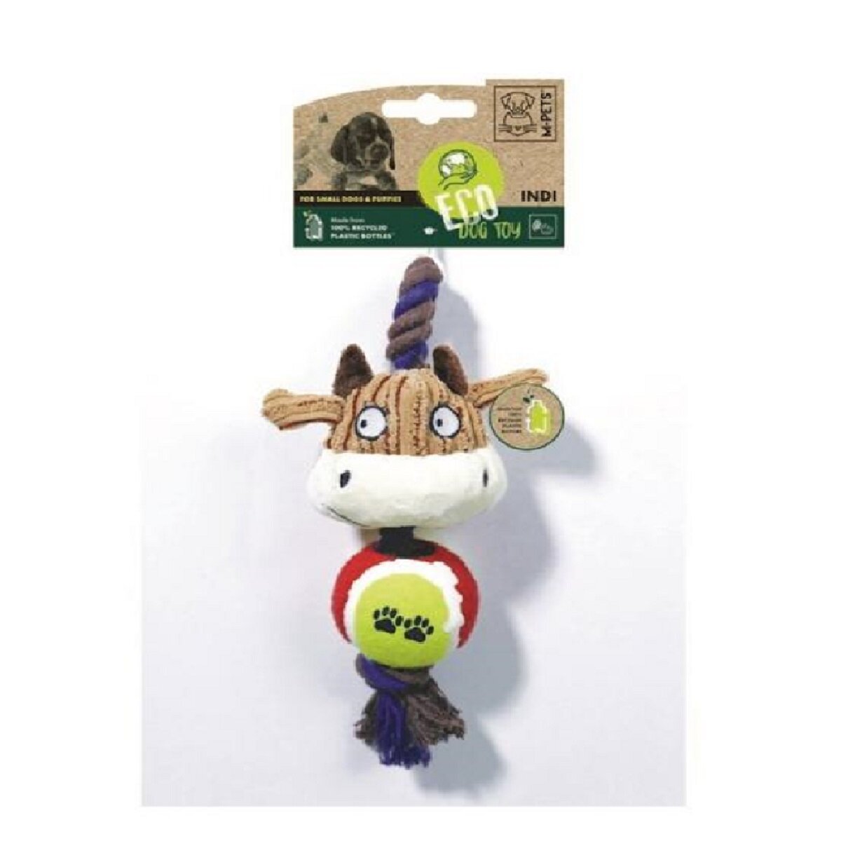 M-PETS Игрушка для собак ECO Инди мягкая пищащая 27см 1064429