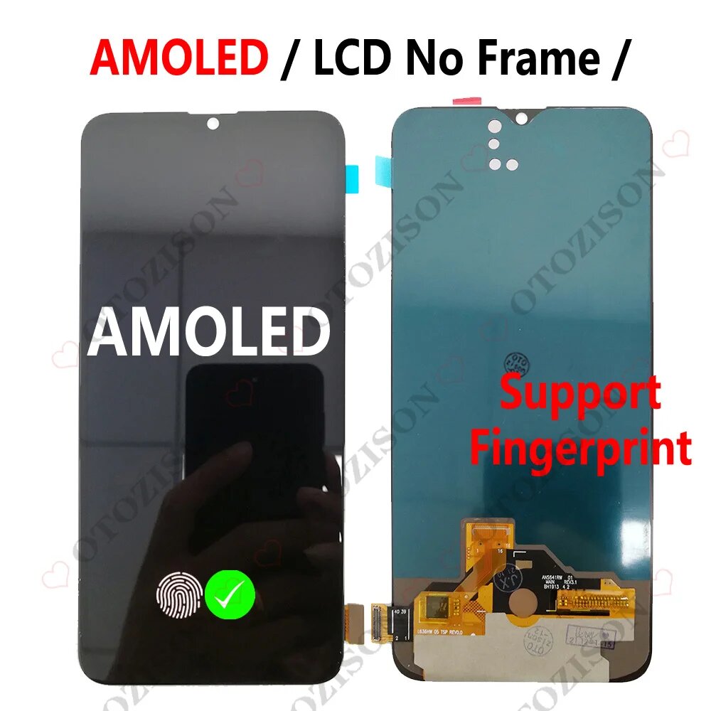 6,4 "для OPPO Realme XT ЖК-дисплей RMX1921 Дисплей для Realme X2 ЖК-дисплей No Frame -- AMOLED