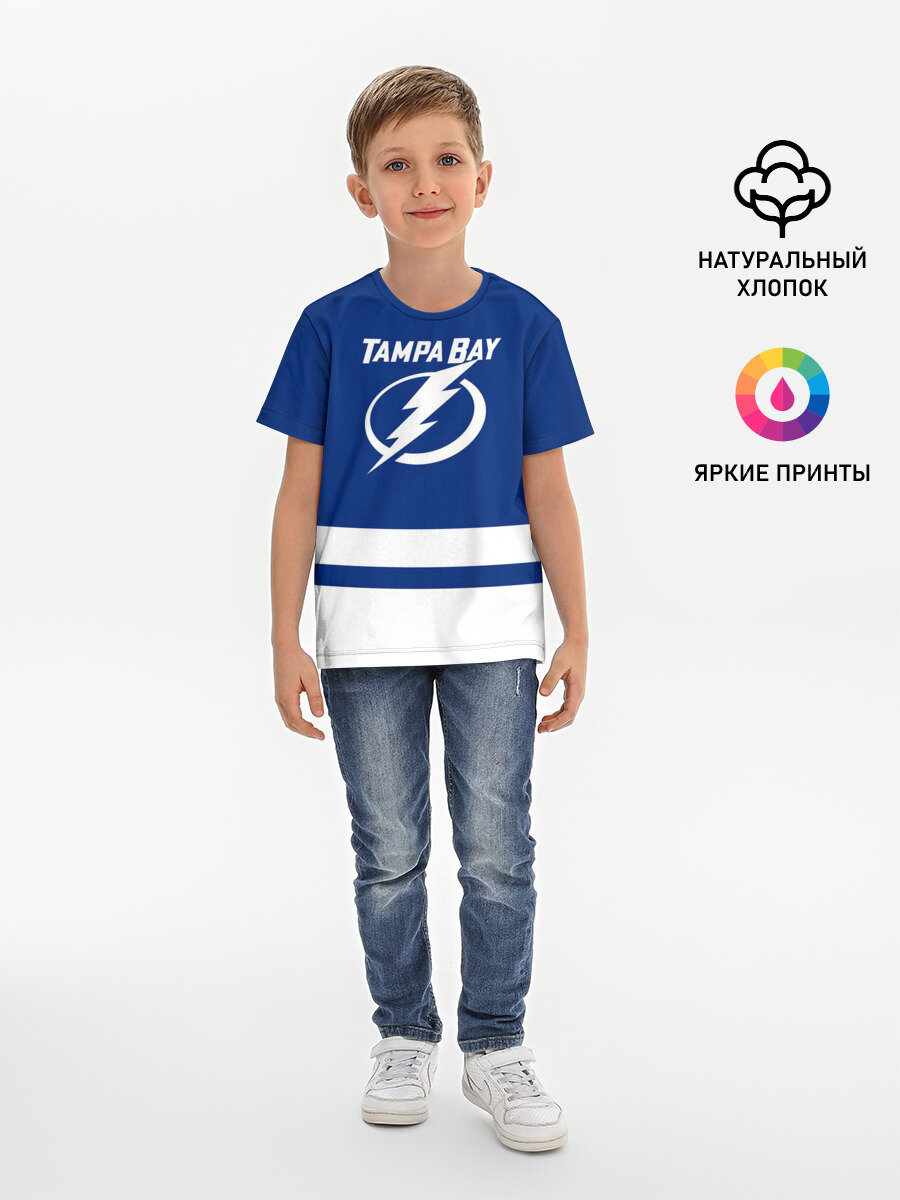 Футболка хлопковая детская Тампа-Бэй Лайтнинг НХЛ