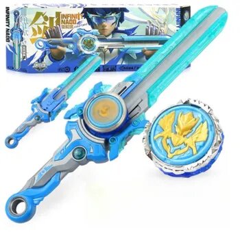 Детские игрушки Гироскоп с мечом Боевая соревновательная серия - Свирепый ветер Крыло меча F 654118F Nado