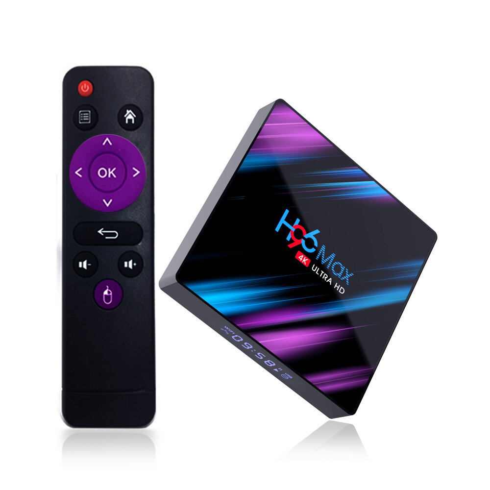 H96 Max Smart Android 10.0 TV Box RK3318 Quad Core 64 Bit UHD 4K VP9 H.265 Медиаплеер