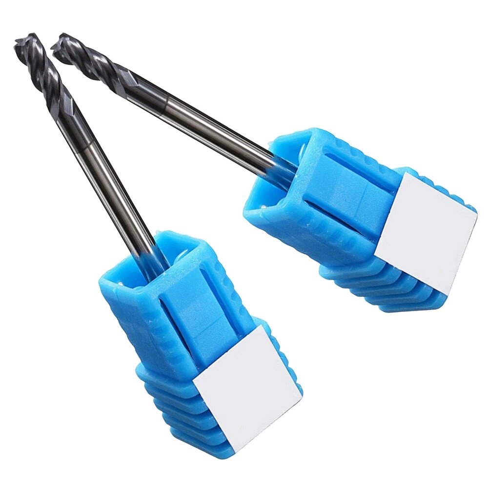 2 шт, 3 мм, твердосплавная концевая фреза с хвостовиком, сверло, фреза HRC51, металлообрабатывающий инструмент, фреза