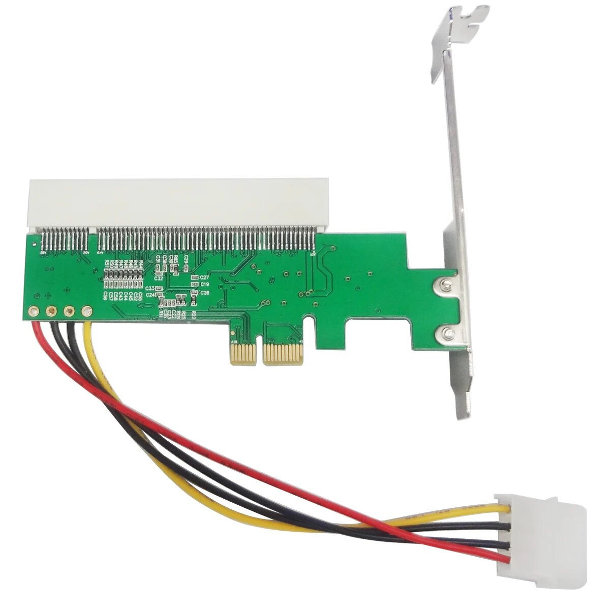 PCI E PCI-E PCI Express X1 к PCI Riser Card Шисовая карта Высокоэффективный адаптер-конвертер USB 3.0 Кабель для настольных ПК ASM1083 Чип