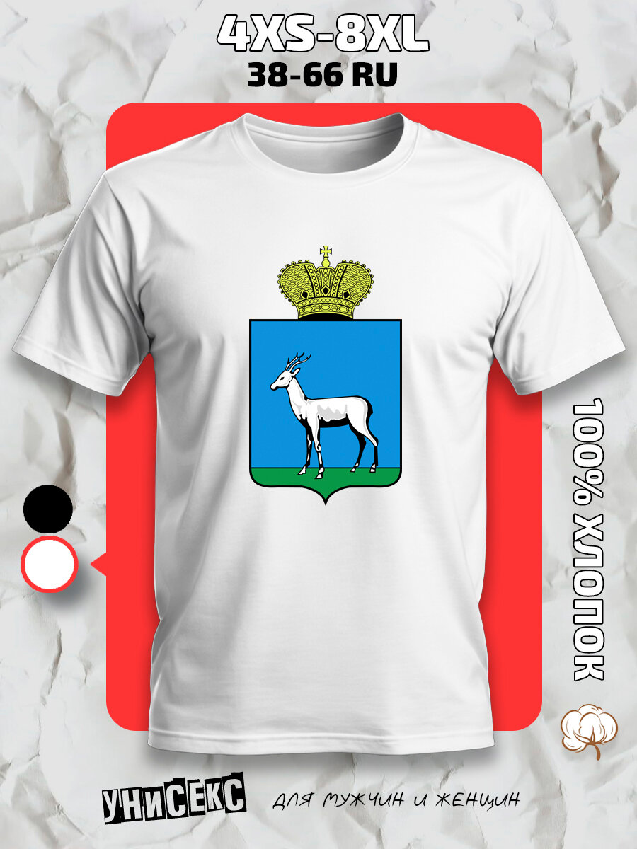 Футболка с принтом герб города Самара