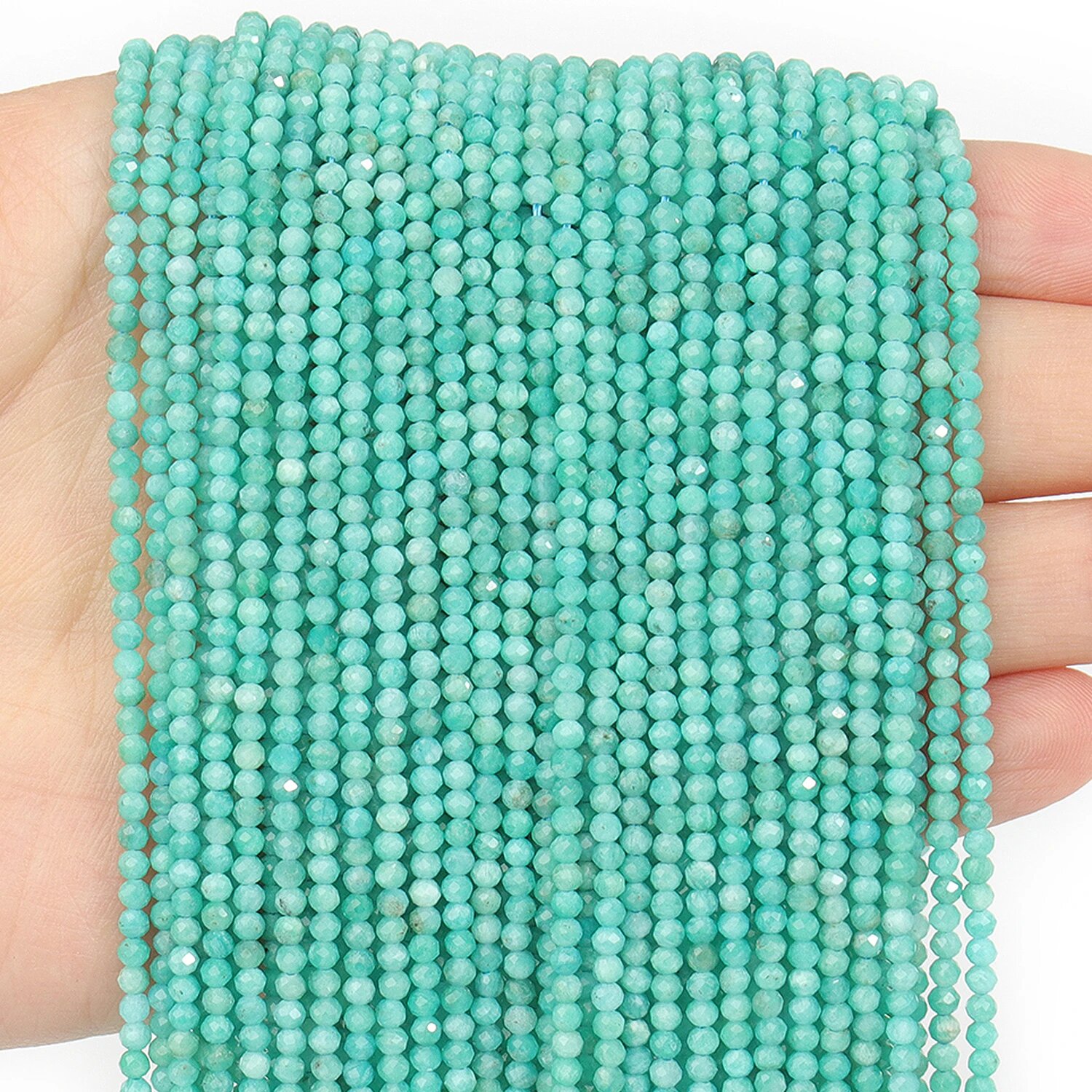 Бусины амазонит nociuciu 2/3/4 мм 4mm about 90pcs