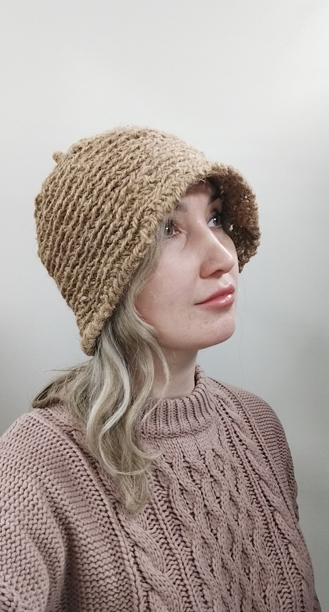 Шапка для бани и сауны ручной работы из 100% джута. Мастерская AnPos