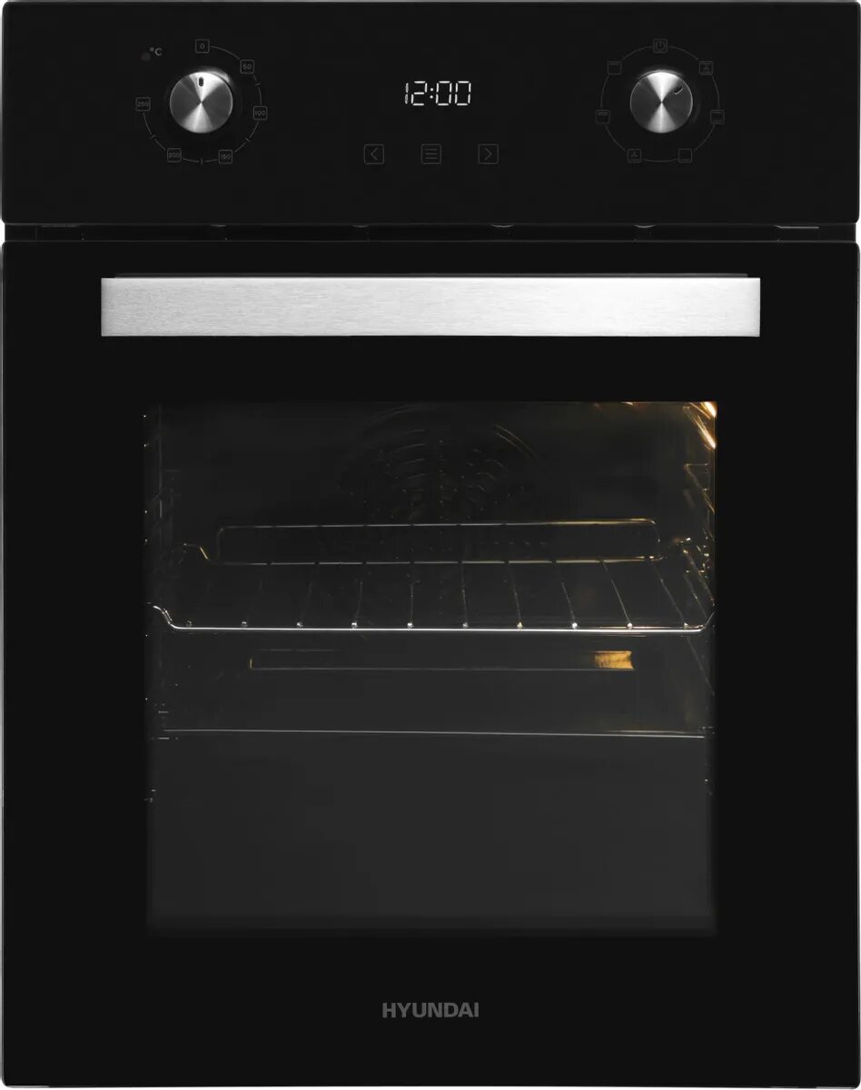 Духовой шкаф электрический Hyundai HEO 45411 BG черный/серебристый