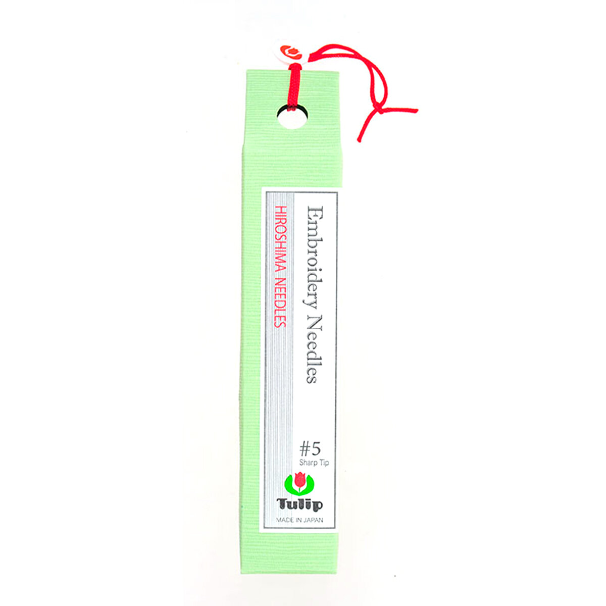 Иглы ручные для вышивки, острые "Embroidery", размер 0,84*41,3мм (№ 5), сталь, Tulip, THN-017e