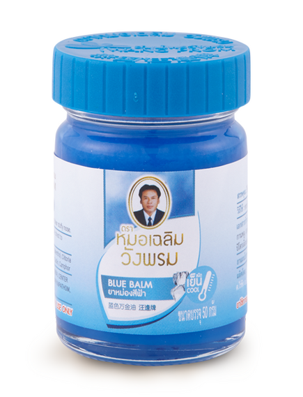 Синий охлаждающий бальзам Wang Prom, 50 гр
