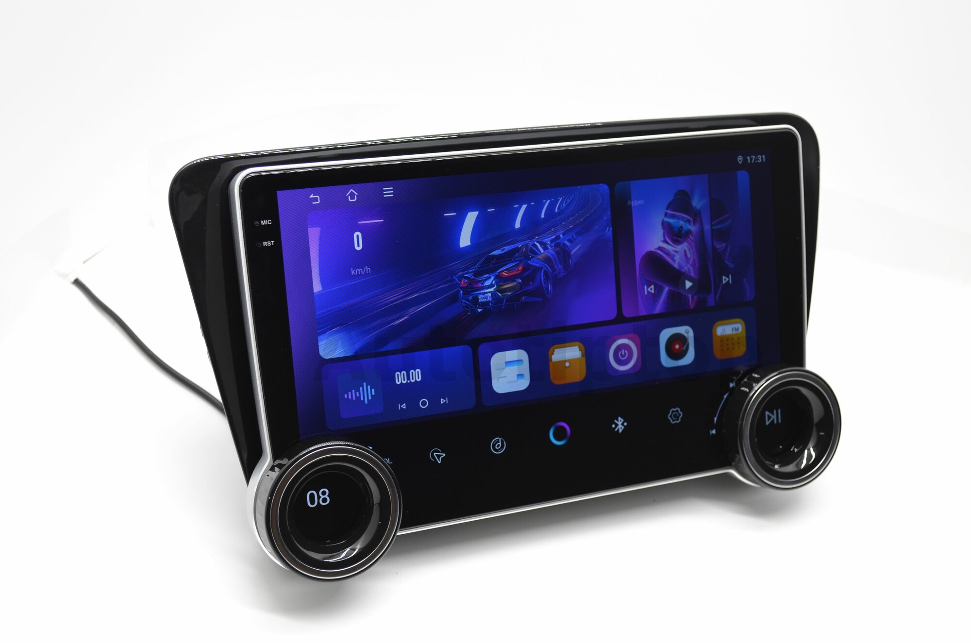 Большая магнитола Tesla 8 core 4/64 с крутилками Skoda Octavia A7