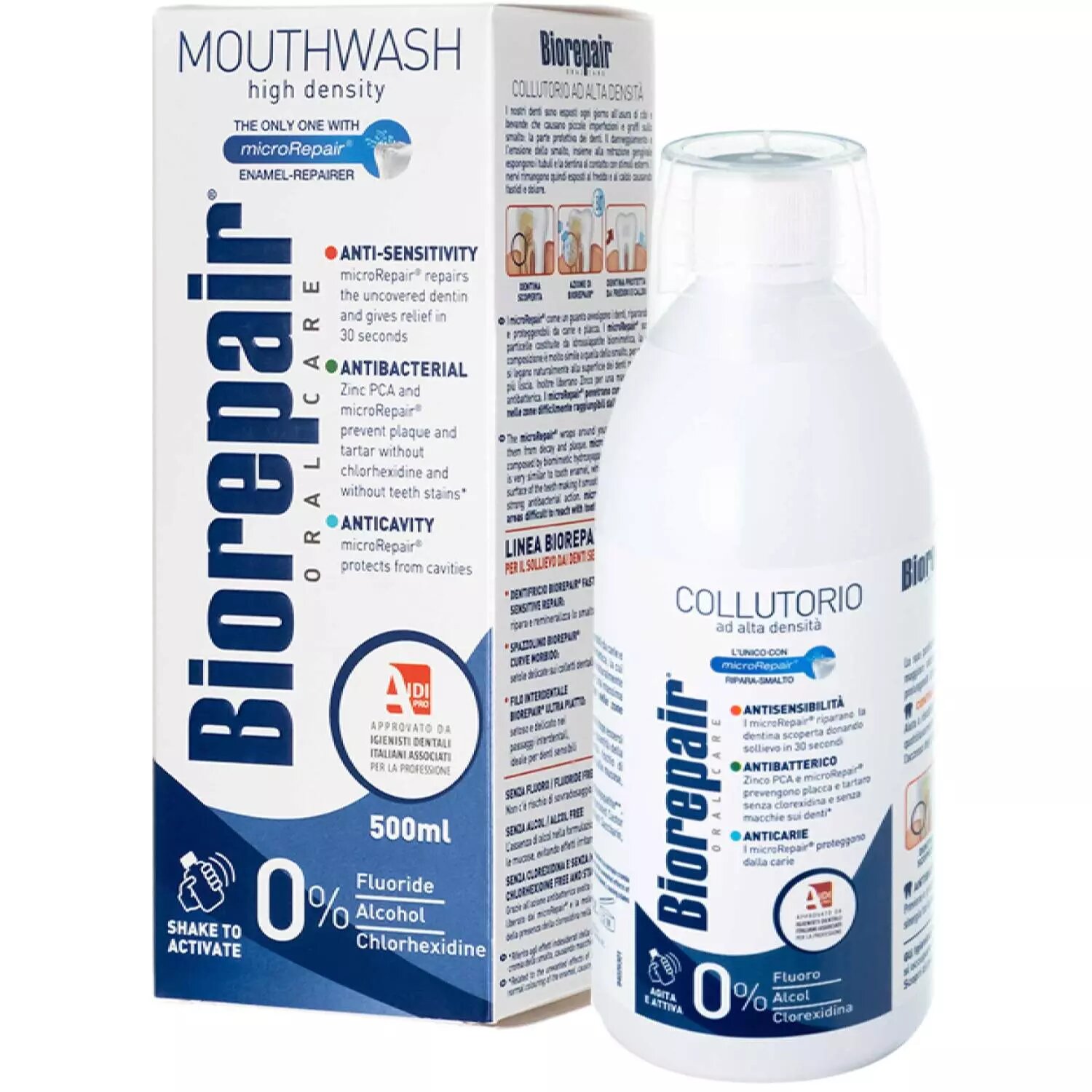 BIOREPAIR 4-action mouthwash Ополаскиватель для полости рта 500мл