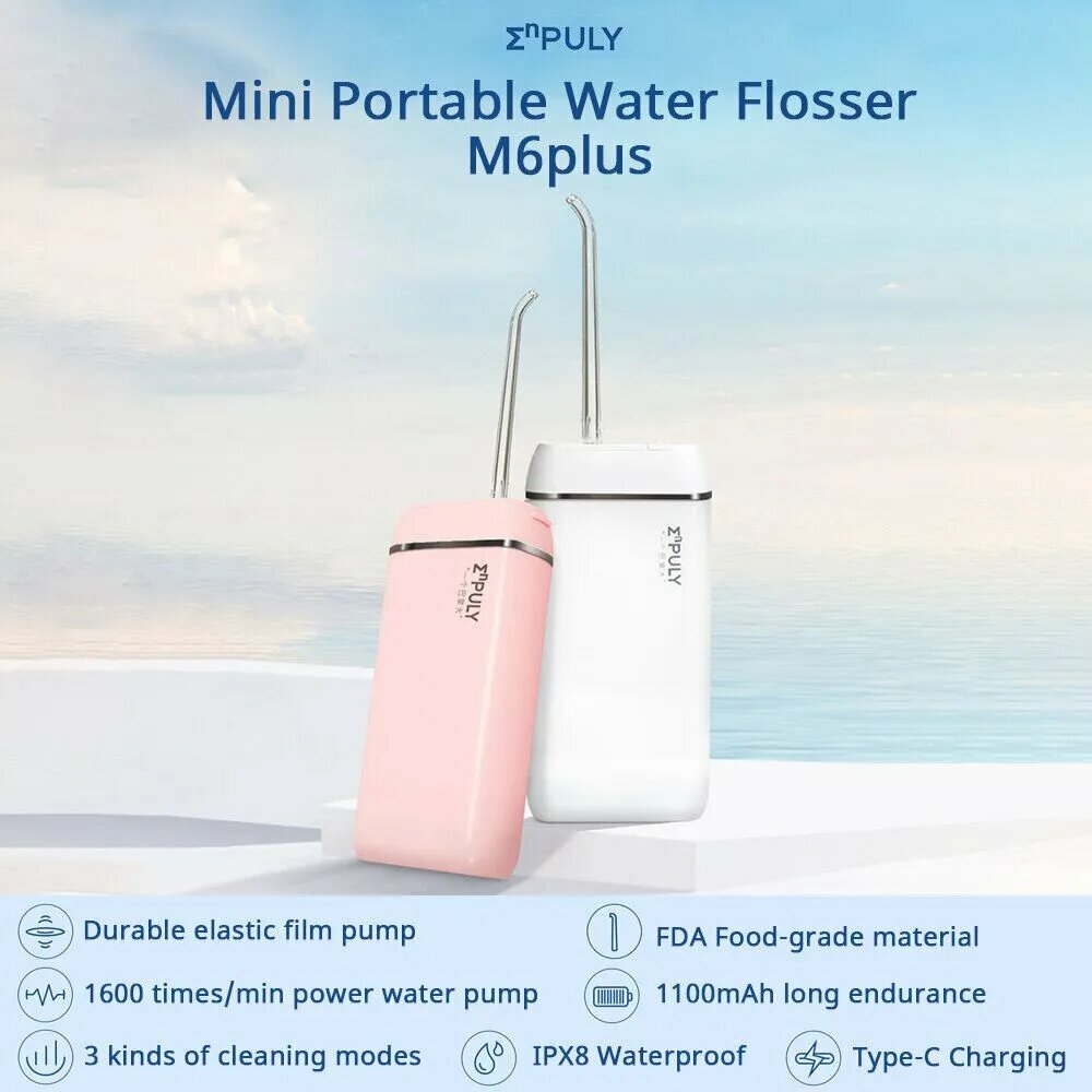 ENPULY Мини-портативный ирригатор для воды M6plus Электрический ирригатор полости рта с