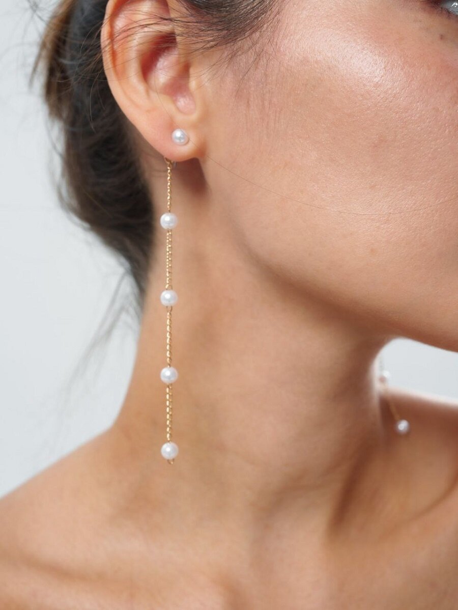 Серьги цепочки