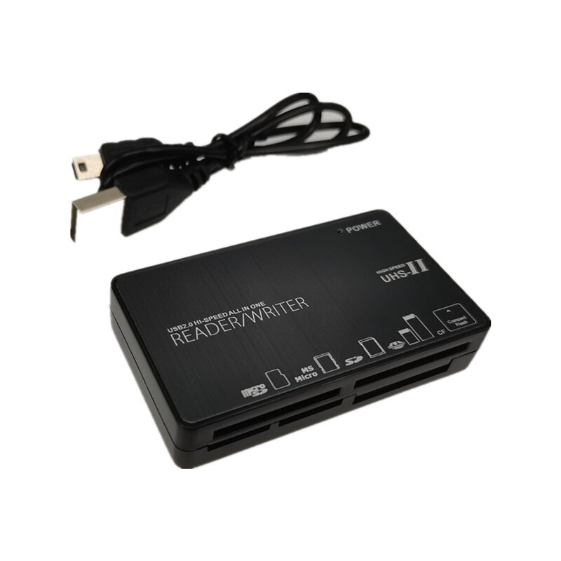 Кард-ридер "Шесть в одном", алюминиевый, высокоскоростной, USB, для SD/TF/CF карт