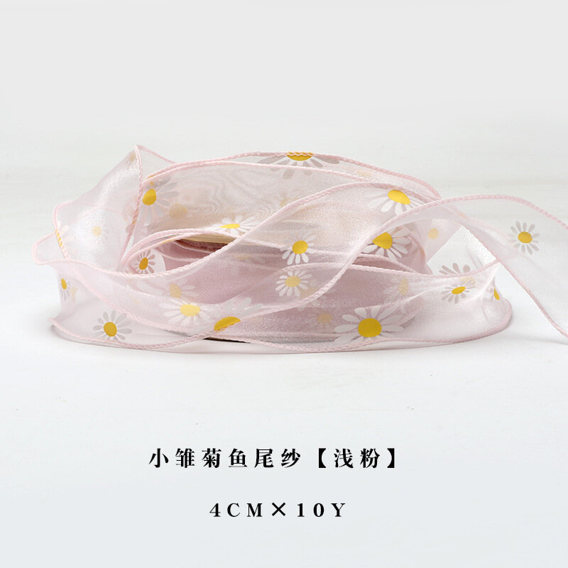 Пряжа Roland Little Daisy, для аксессуаров для волос, снежная пряжа, светло-розовая