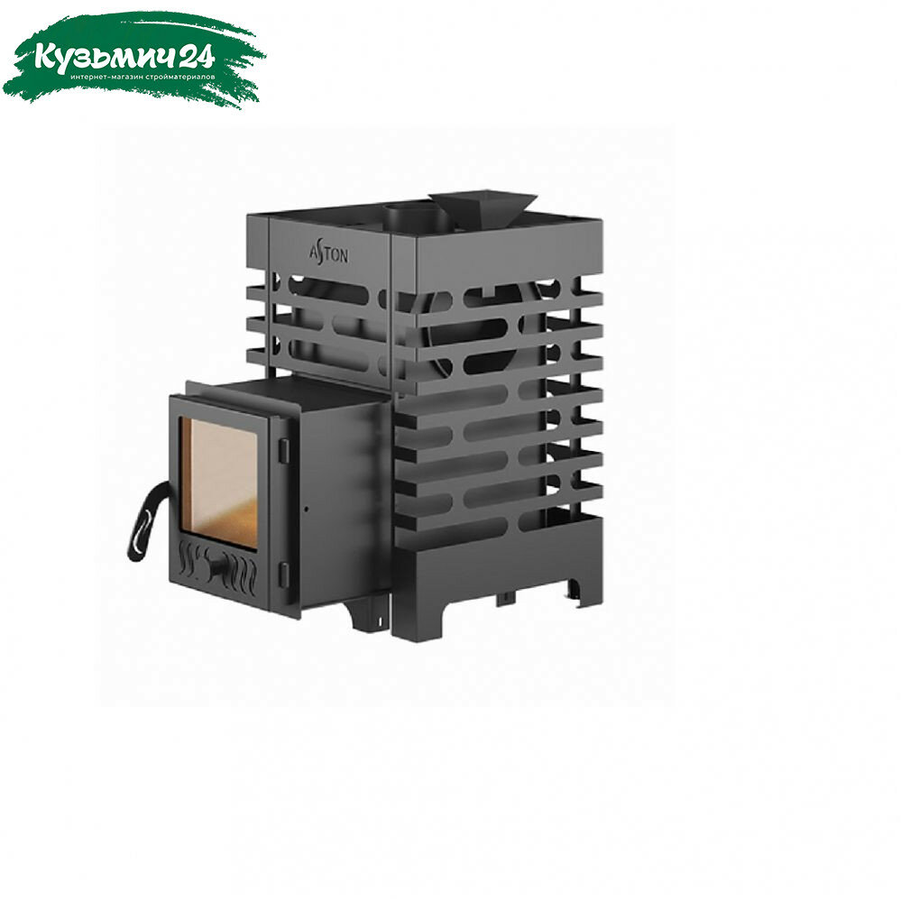 Печь для бани Aston 12, дверца со стеклом 12 кВт, d 115 мм, до 14 куб. м, 1 шт