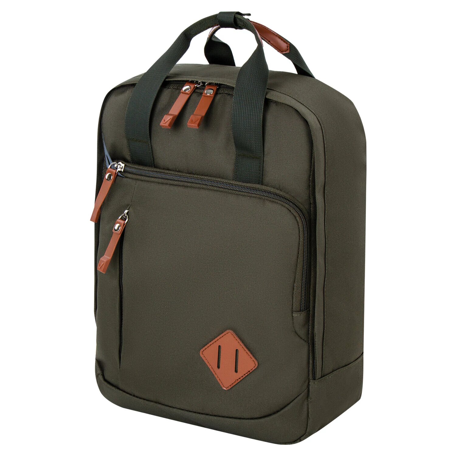 Рюкзак BRAUBERG FRIENDLY универсальный с длинными ручками, хаки, 372613 см, 270091