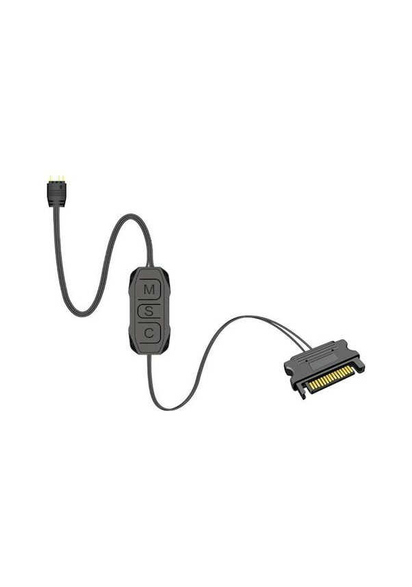 Контроллер для вентилятора корпуса SATA до трехпинного ARGB ручной с разнообразными режимами освещения кабельное расширение AR-1