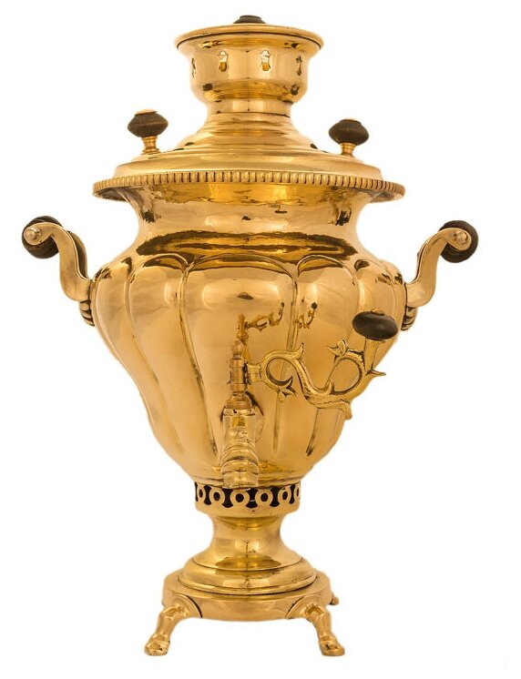 Самовар антикварный Дулей грани 5л с медалями, дровяной