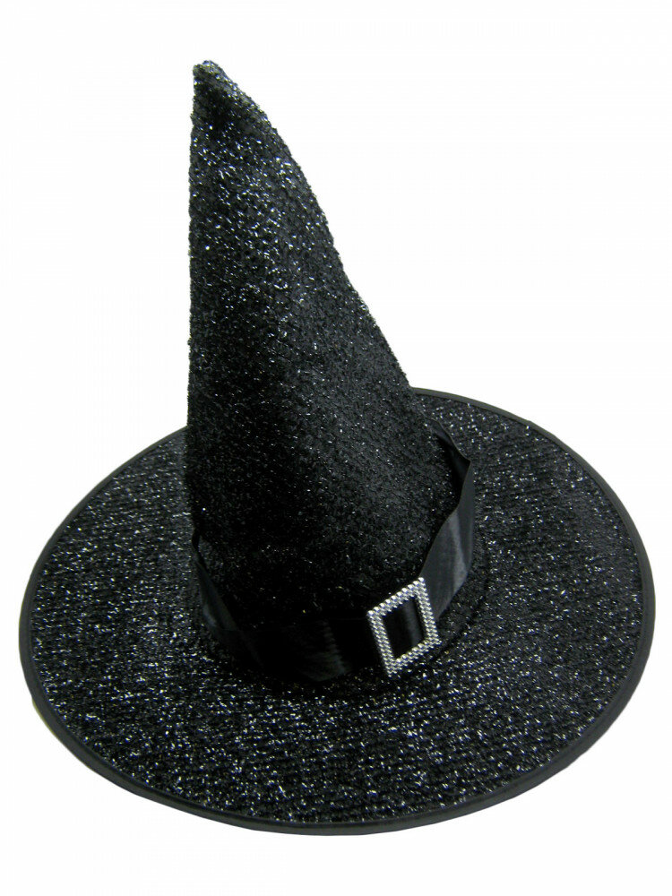 Колпак Ведьмы блестящий с пряжкой, размер 56