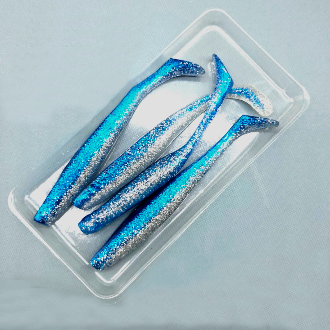 Силиконовая приманка (виброхвост) RIBALUBE BRUTELLA 130мм #11 упаковка 4 шт.