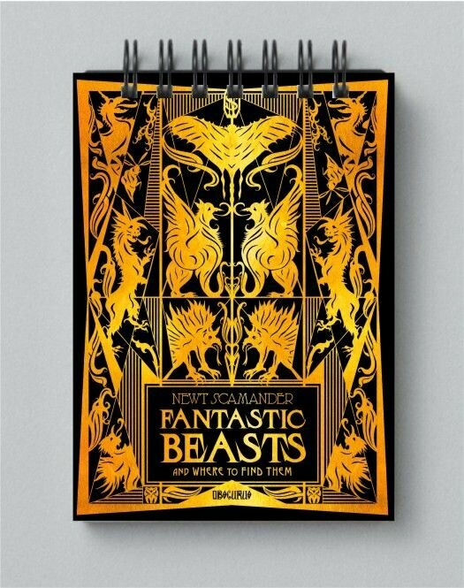 Блокнот GOODbrelok принт А3 "Фантастические твари" - 36