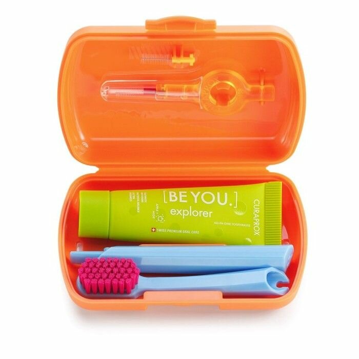 Curaprox Набор дорожный Travel Set Be You в оранжевый пенале