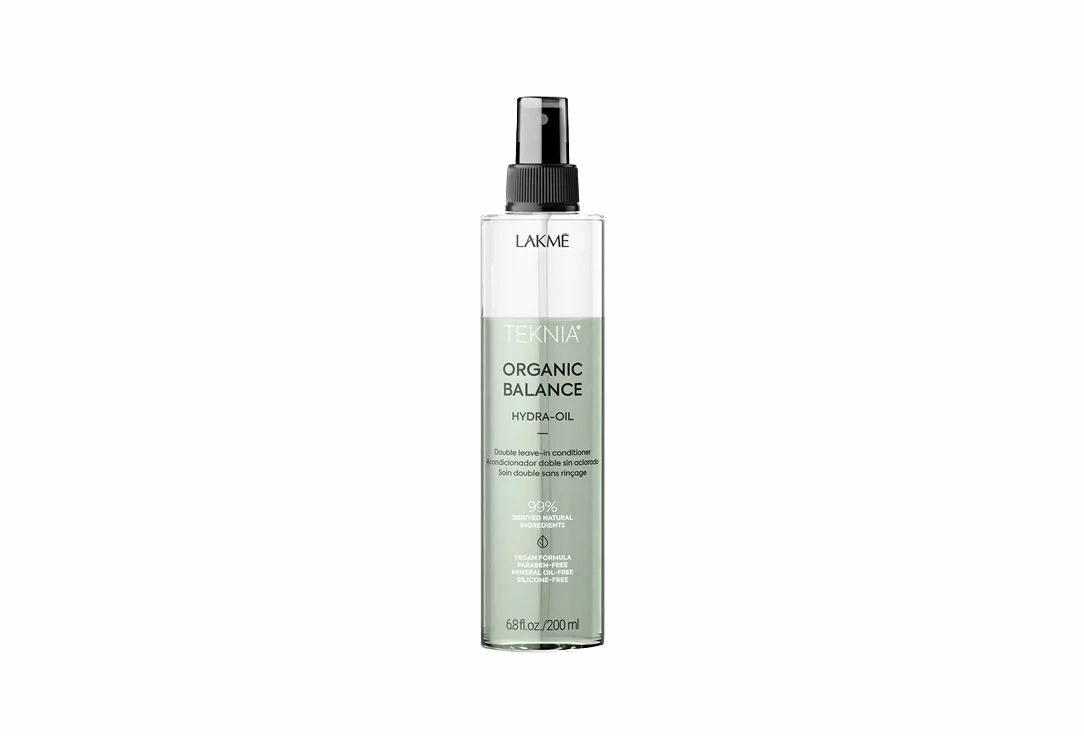LAKME Двухфазный несмываемый кондиционер для всех типов волос Organic Balance Hydra-Oil