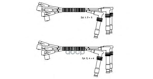 Провода в/в к-т Opel Omega b 2.5 BREMI арт. 300/674