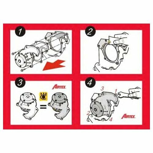 Водяной насос Airtex 1799 для Opel Campo, Frontera, Monterey