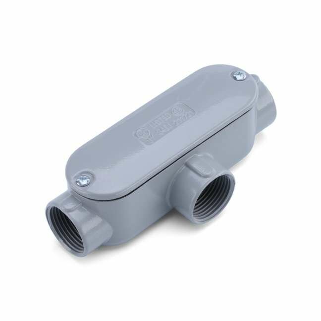 Коробка распаячная Fortisflex КВТ 61130, серый, алюминиевая, IP65