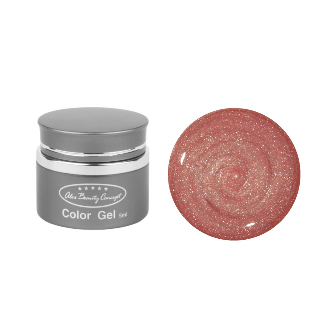 Alex Beauty Concept Гель для ногтей Srardust "Звездная пыль", 5 мл, цвет оранжевый 60065