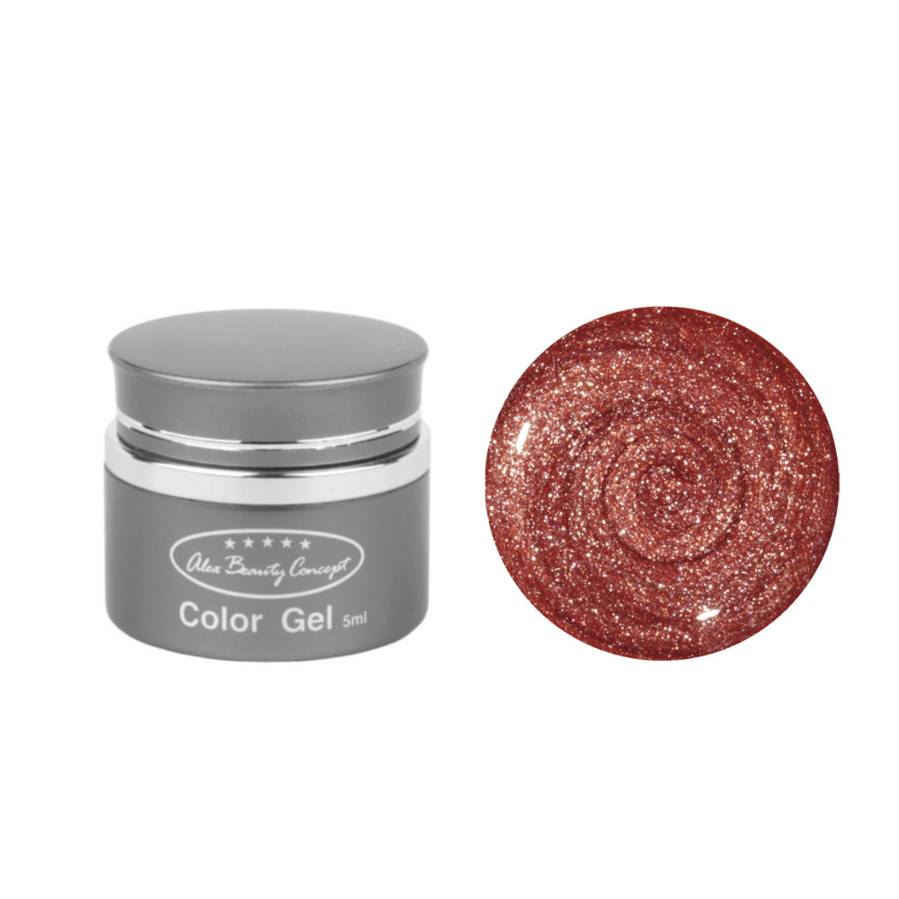 Alex Beauty Concept Гель для ногтей Srardust "Звездная пыль", 5 мл, цвет красный 60085