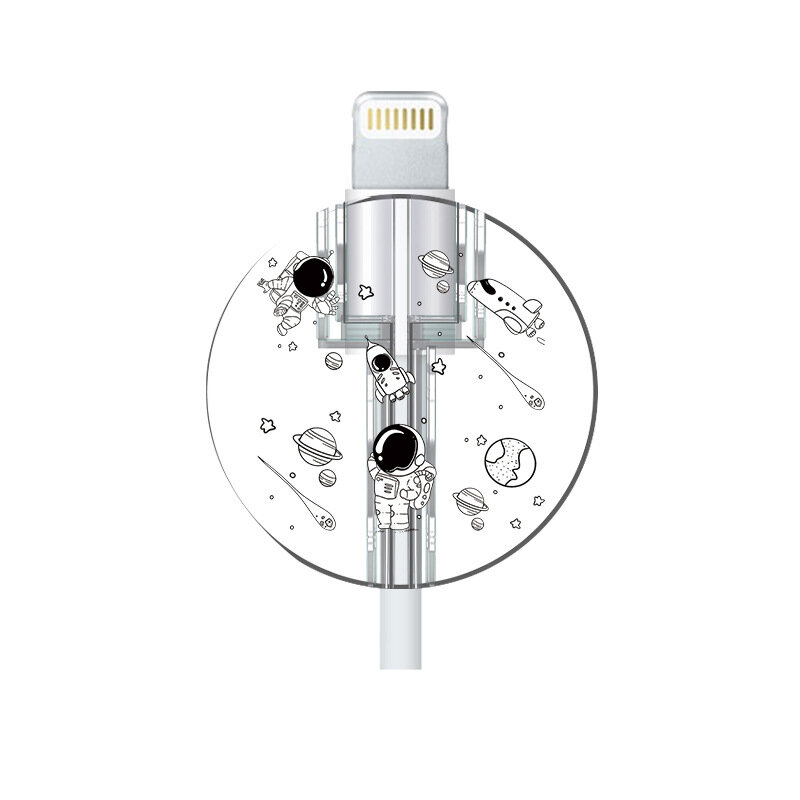 Защитный чехол Hyun Yue Digital, для кабеля передачи данных, астронавт, тпу