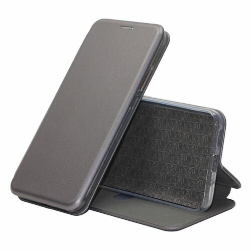 Чехол (флип-кейс) PERO WM-0532-GY, для Xiaomi Redmi Note 13 4G, серебристый