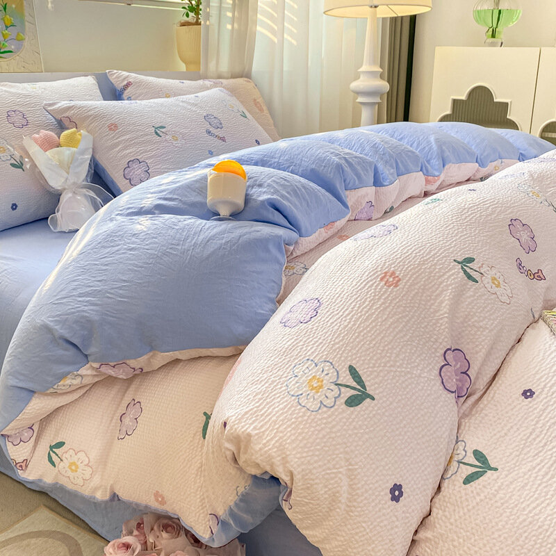 Комплект постельного белья "Ins", хлопок, 4 предмета, 1,5м