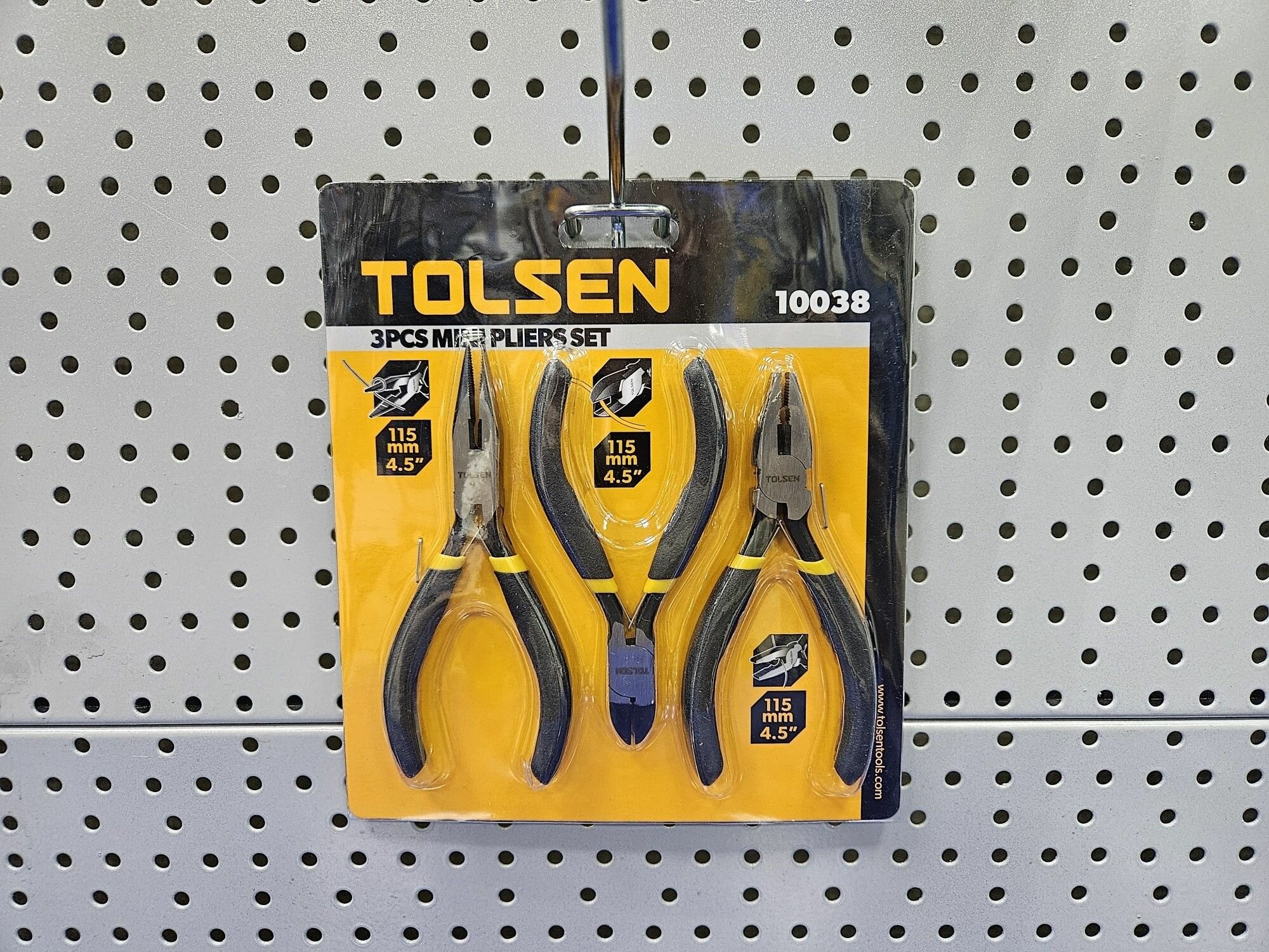 Набор пассатижей и бокорезы, мини, 3 предмета для автосервиса TOLSEN