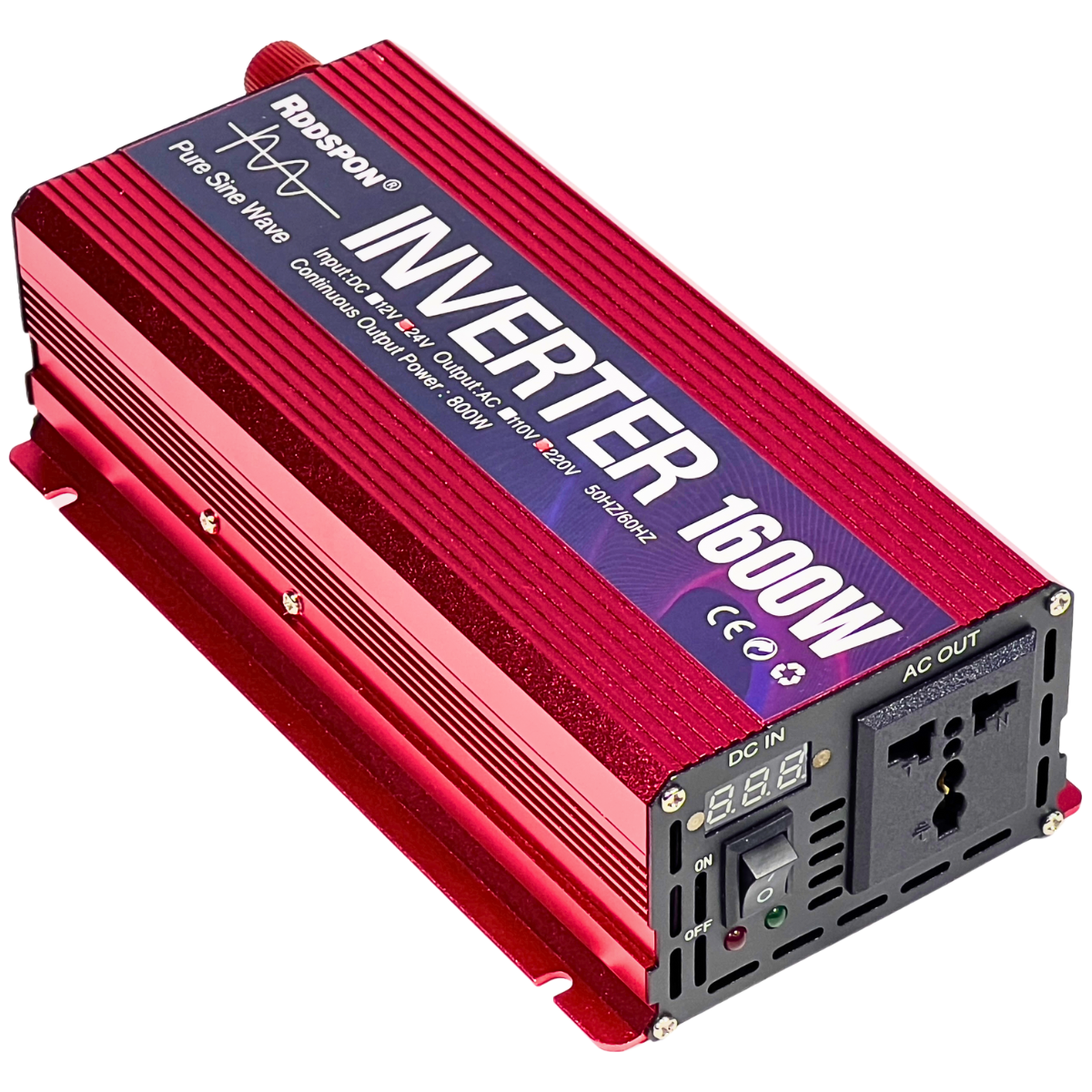 Автомобильный инвертор 1600Вт 24В 220В 50-60Hz