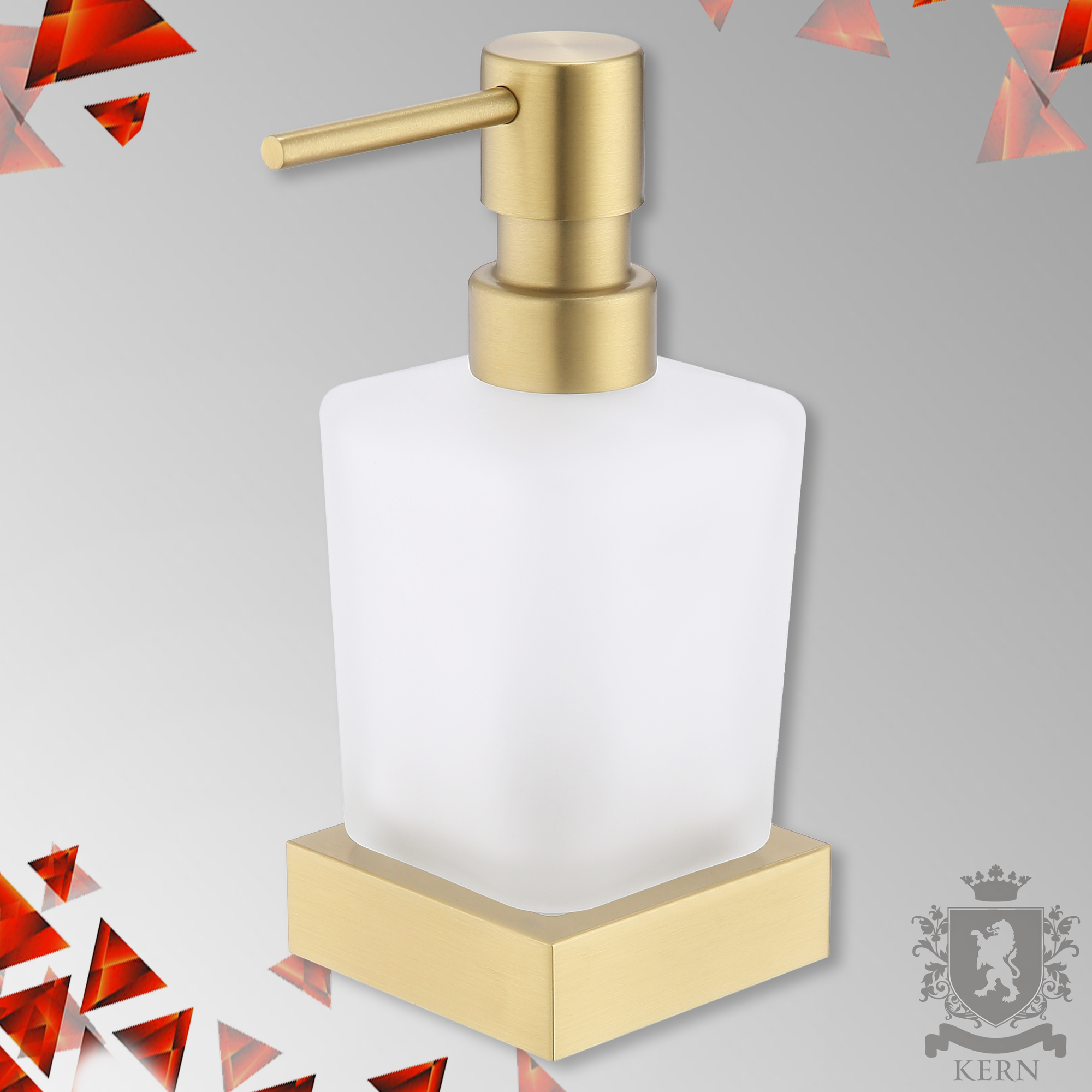 Настольный дозатор для жидкого мыла 300 мл KERN 9519 матовое золото