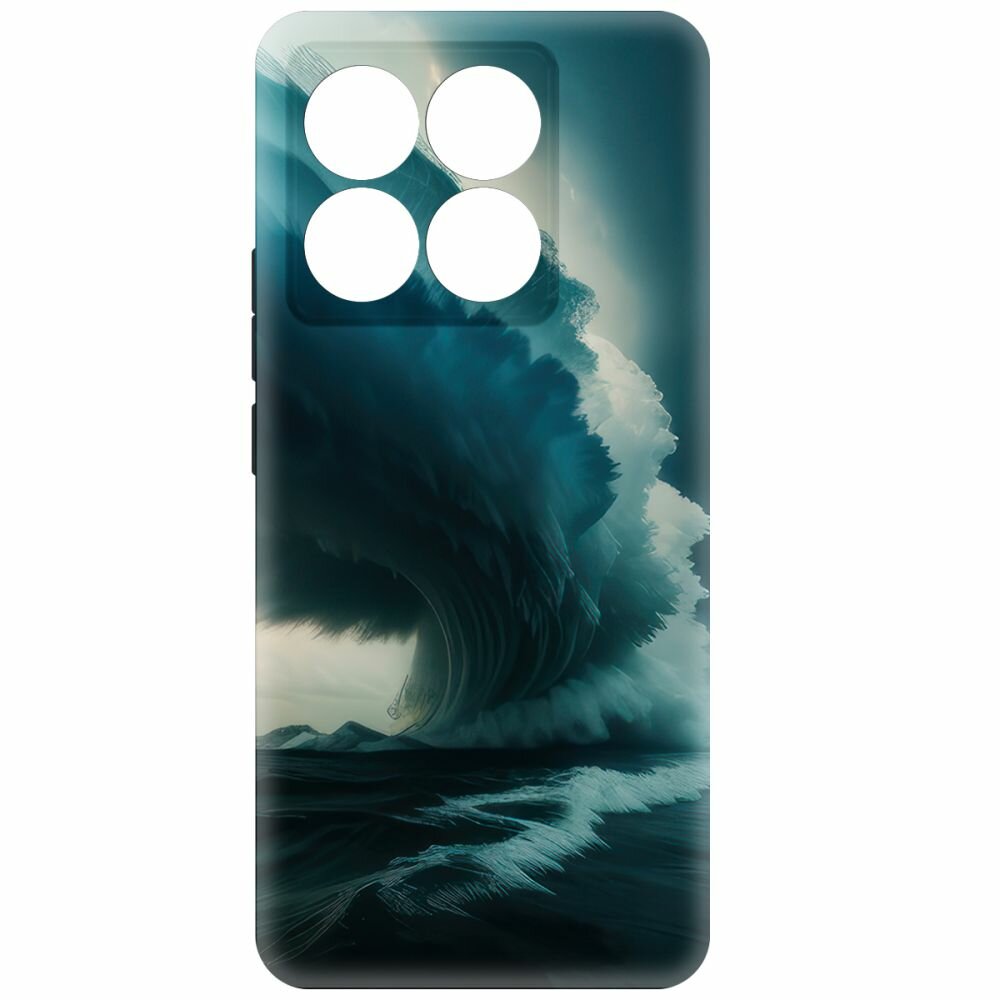 Чехол-накладка Krutoff Soft Case Торнадо для Xiaomi 14T черный