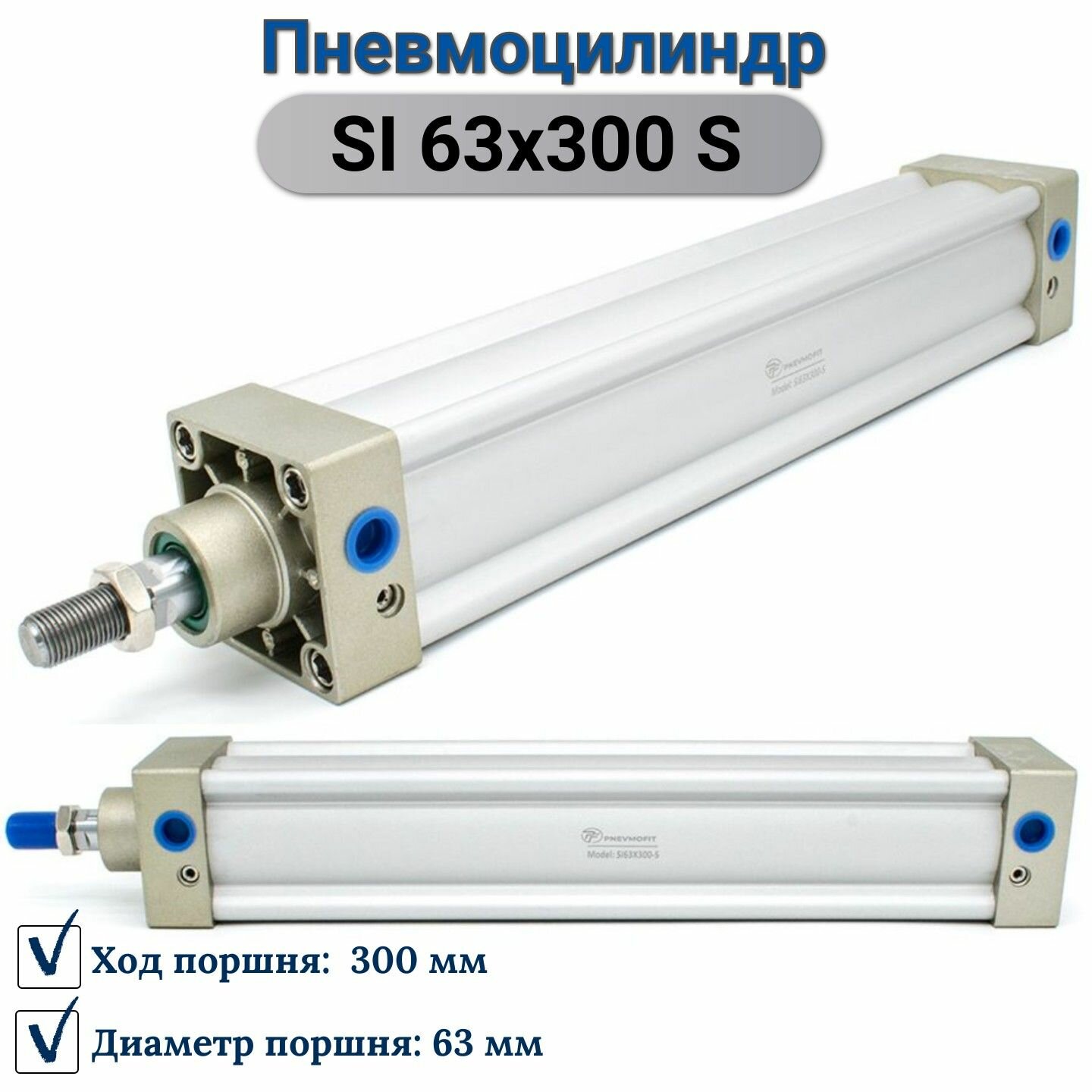 Пневмоцилиндр SI 63x300 S