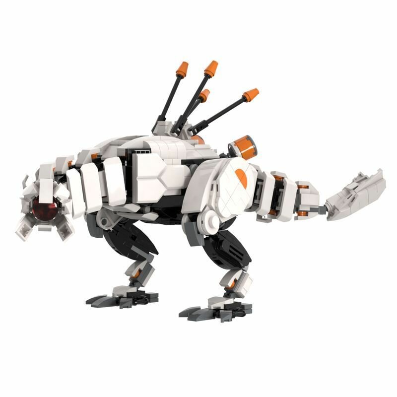 BuildMOC Horizon Zero Dawn Dawn Thunder Teeth Собирает строительные блоки Игрушки для мальчиков