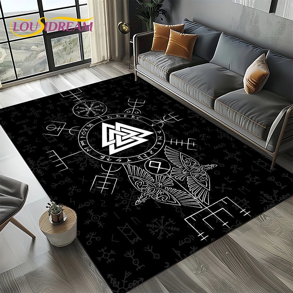 Ковёр Odin Viking Черный 120x160см Valhalla