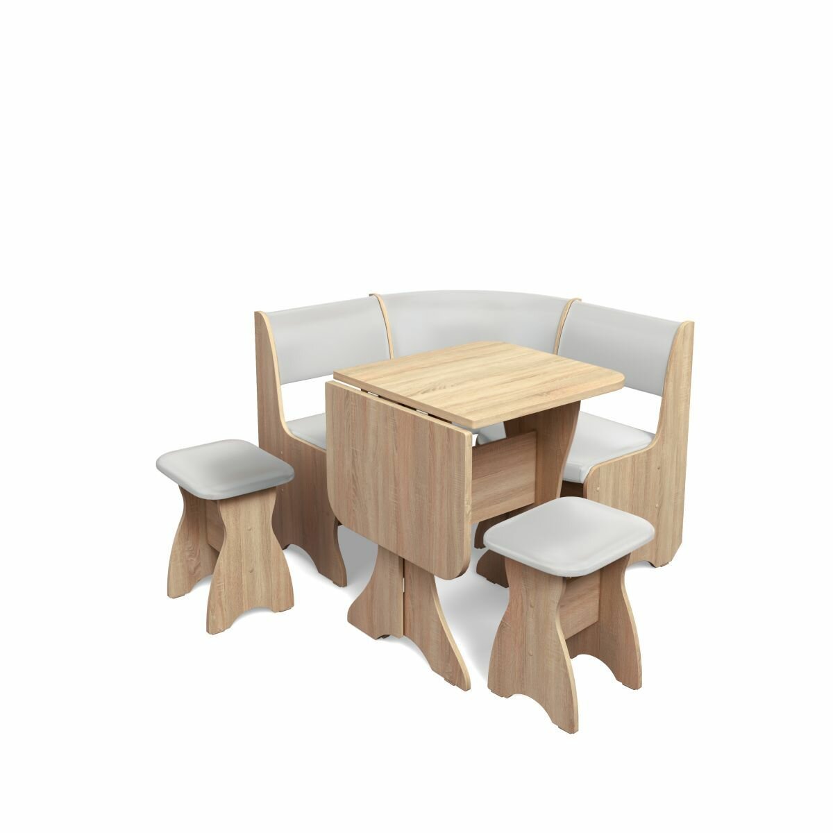 Кухонный уголок Таисия Мини Дуб Сонома/Б. Милк