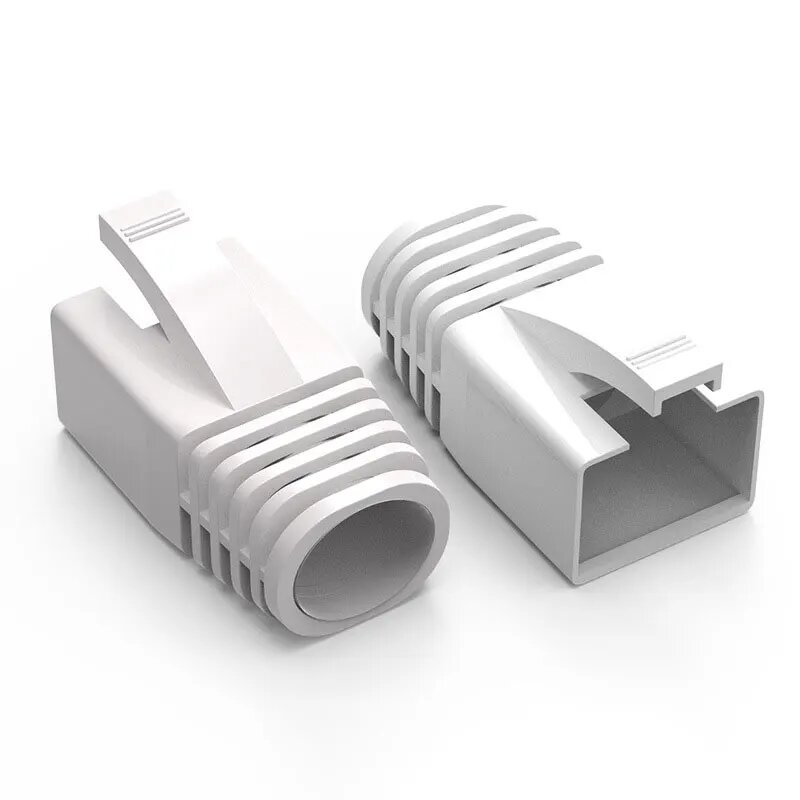 Защитные колпачки RJ45, White, OD 8.0mm, 50шт